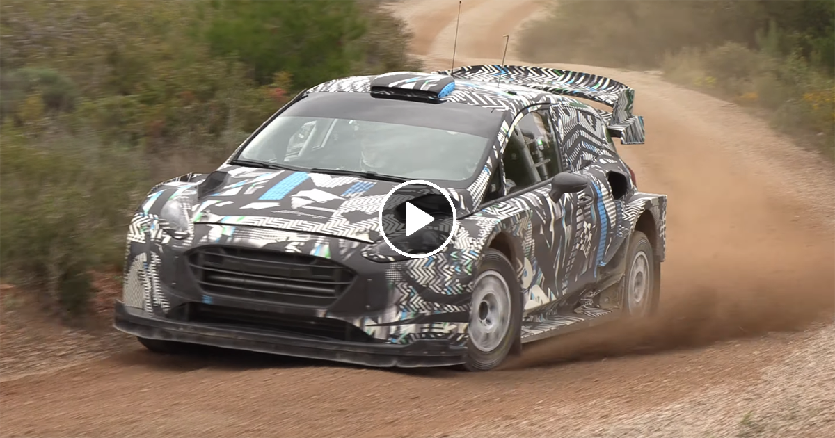 Test M-Sport Ford Fiesta Rally1 2022 Hybrid prototype Spanje ...