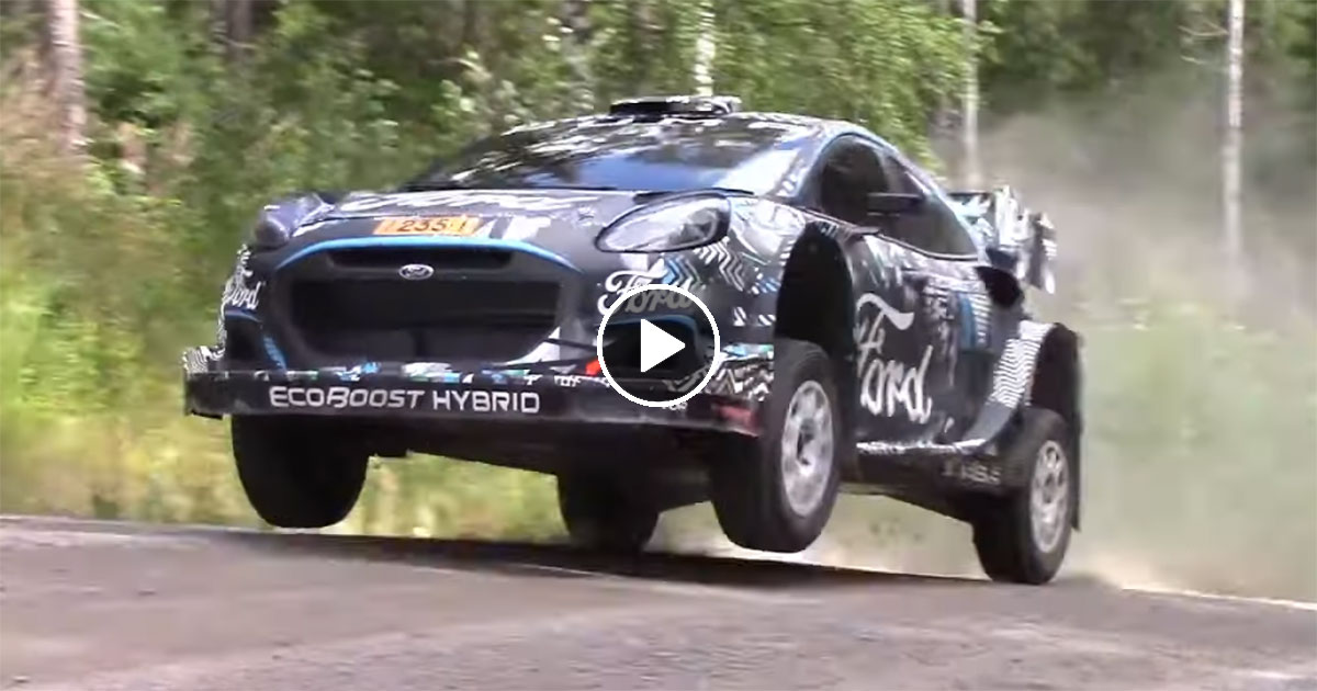 VIDEO: Ford Puma WRC 2022 Rally1 Hybrid test Finland | THERALLYFACTORY.COM