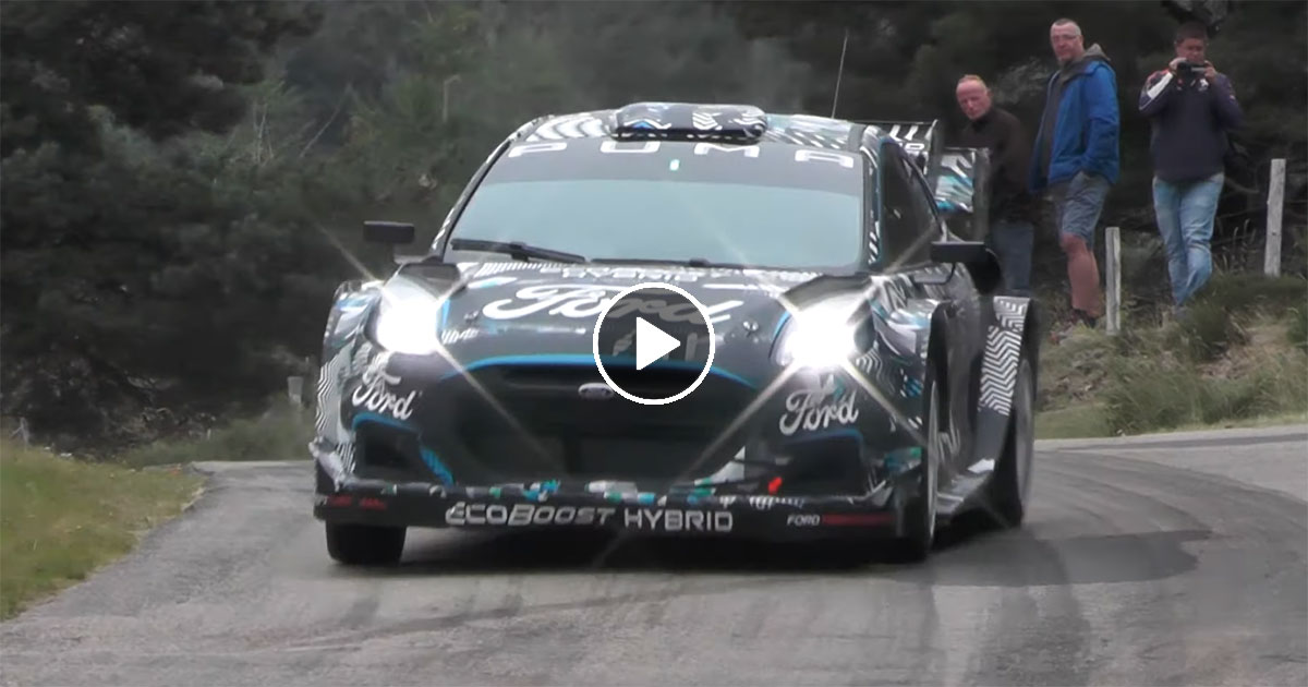 VIDEO: Ford Puma WRC 2022 Rally1 Hybrid asfalt test Frankrijk ...