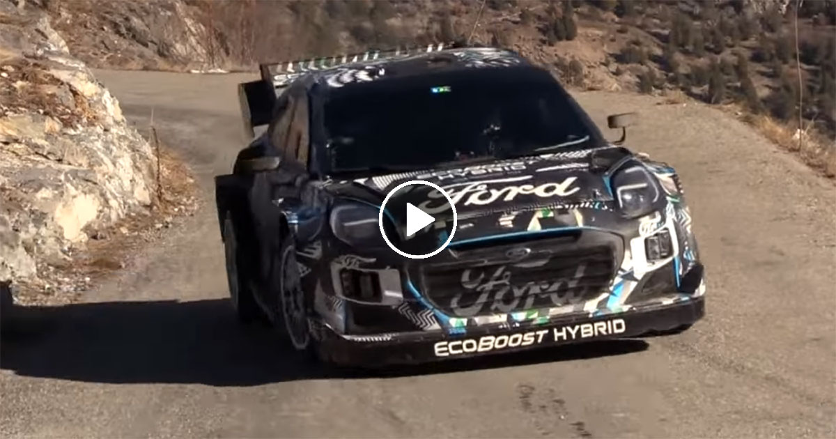 VIDEO: Loeb test Ford Puma Rally1 WRC 2022 - Rallye Monte Carlo ...
